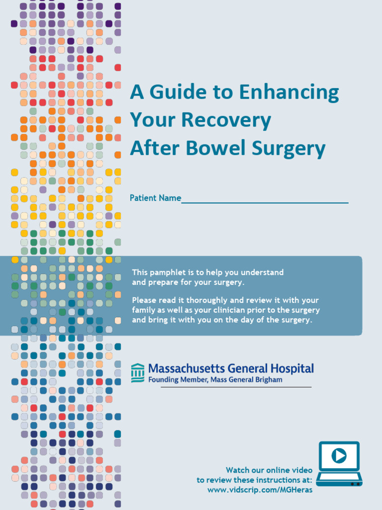 Colectomy Eras Patient Guide | PDF | Surgery | Anesthesia