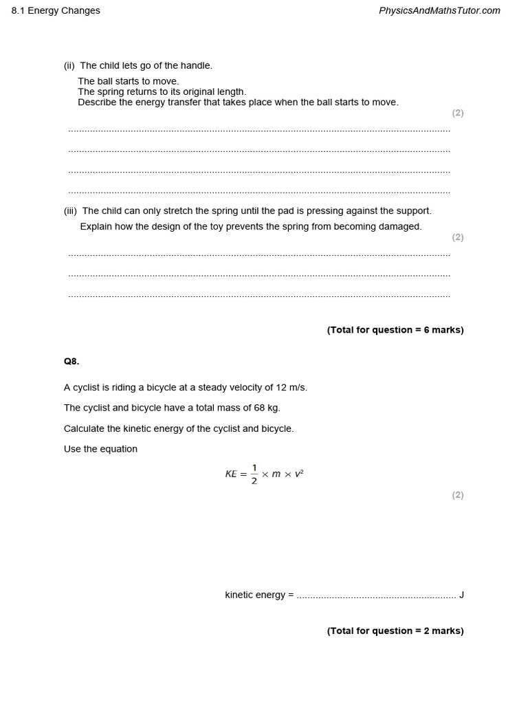 energy 1 | PDF | Kinetic Energy | Physical Sciences
