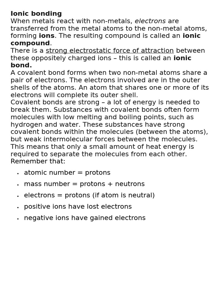 Ionic Bonding - Copy | PDF