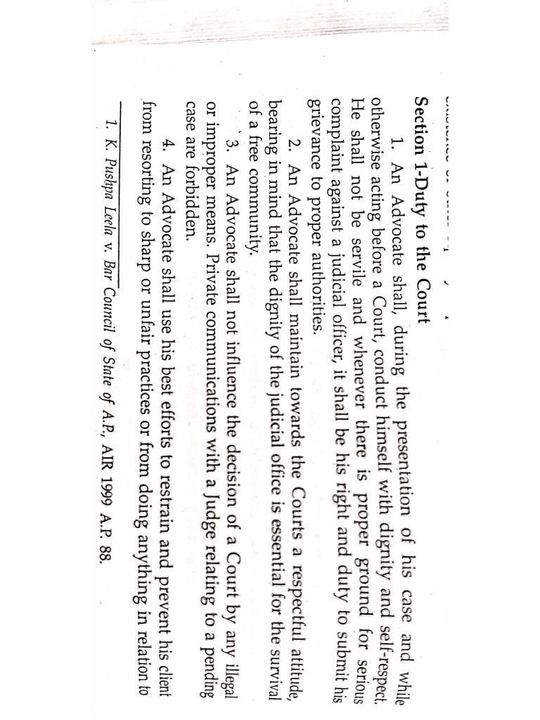Duties Of Advocate Pdf