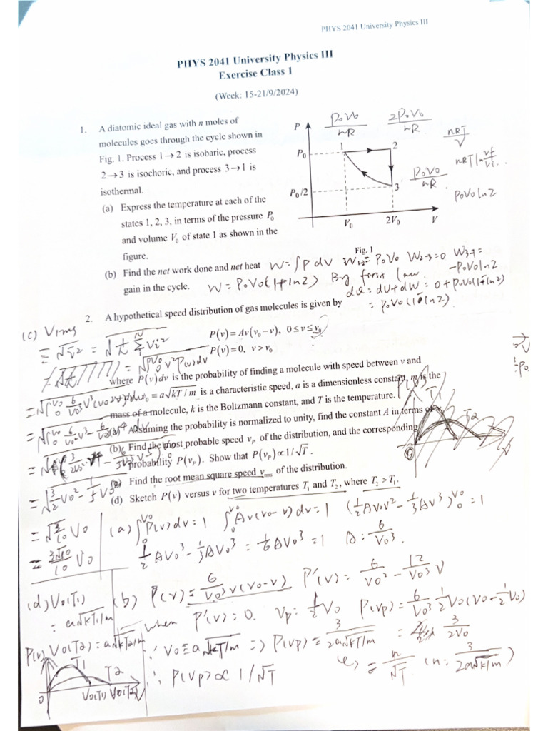 PHYS | PDF | Gases | Entropy