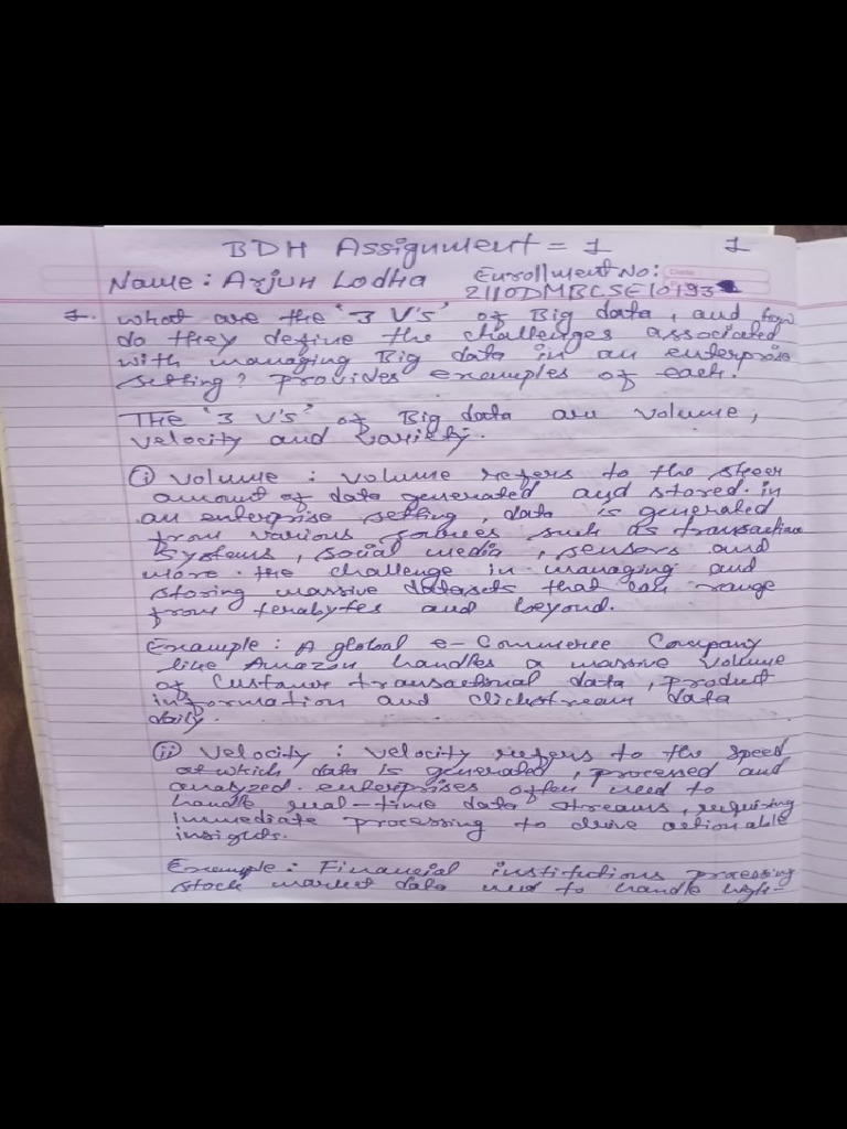 BDH Assignment 1 | PDF