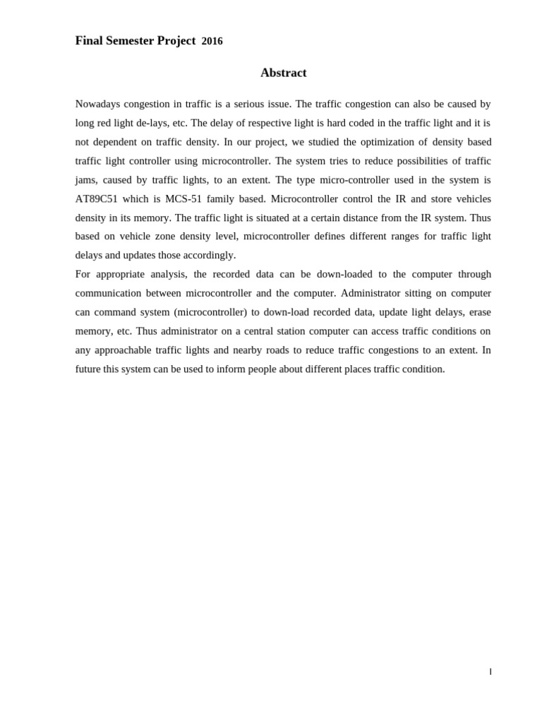 Density Based Traffic Light | PDF | Rectifier | Infrared