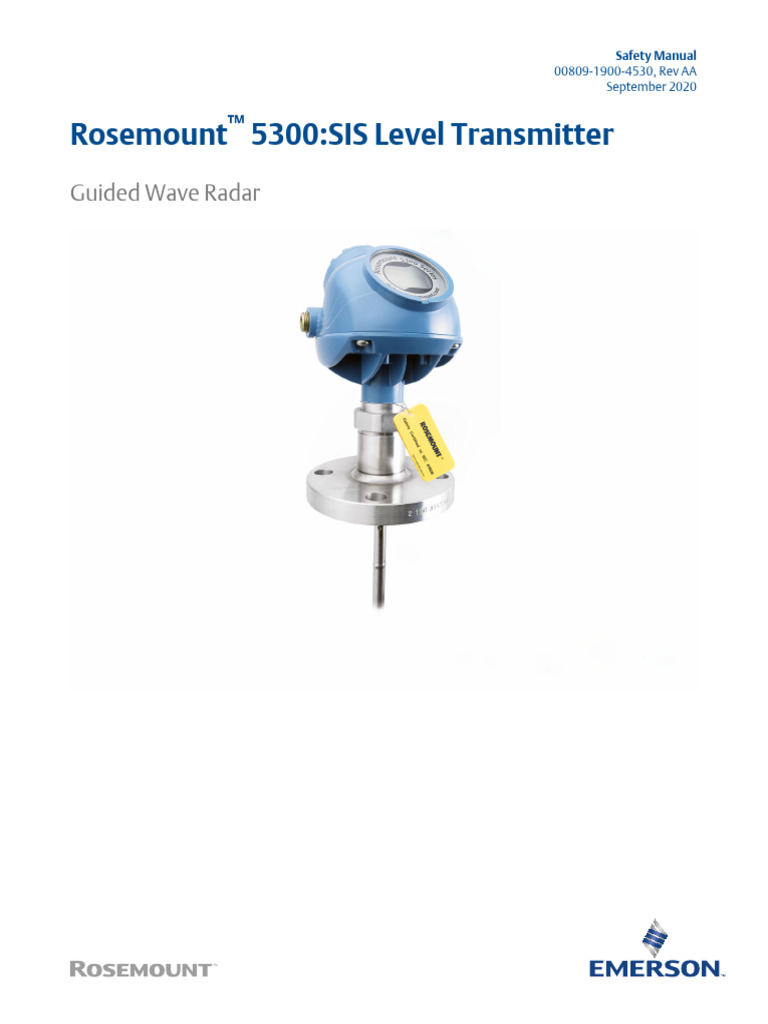 Rosemount™ 5300-SIS Guided Wave Radar Level Transmitter-1 | PDF ...