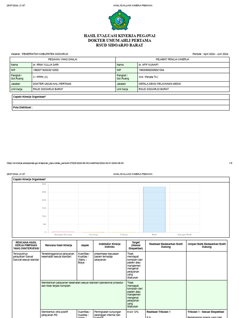 FORM C3 - SKP 2024 - DR - IRMA YULLIA SARI | PDF
