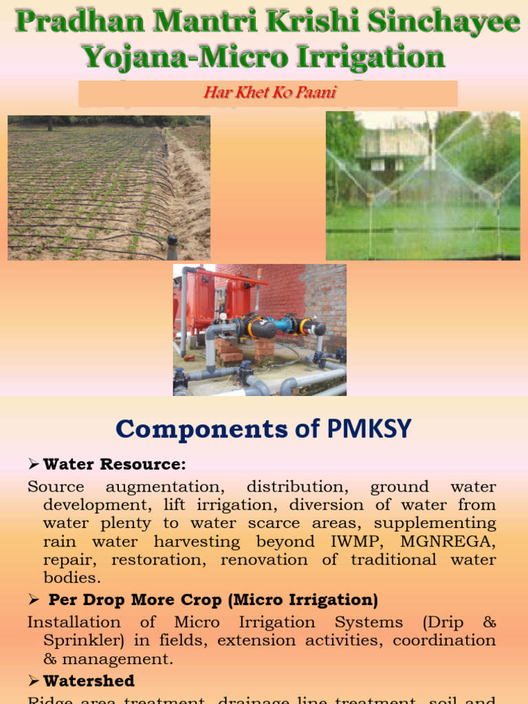 PMKSY | PDF | Water Management | Economy Of India