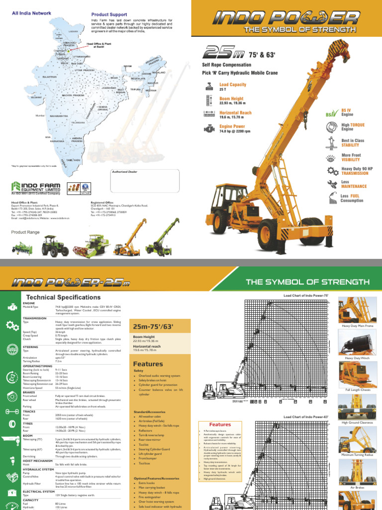 Leaflets of Indo Power 25T | PDF | Pump | Vehicles