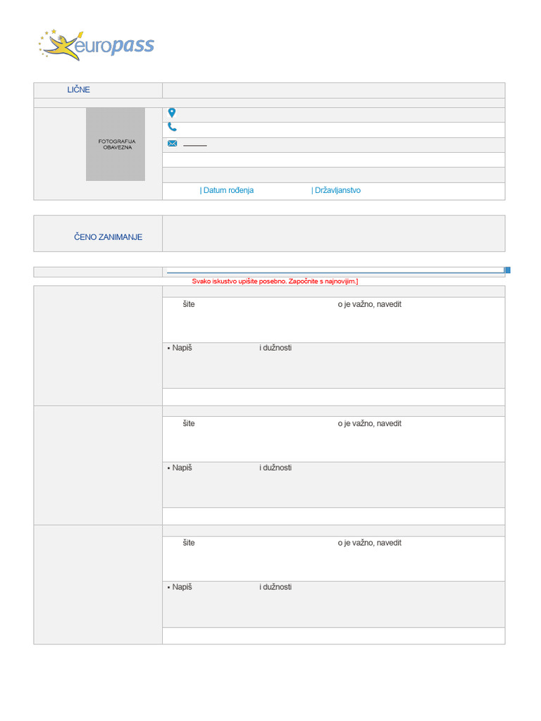 EUROPASS-CV-Srpski PRAZAN | PDF