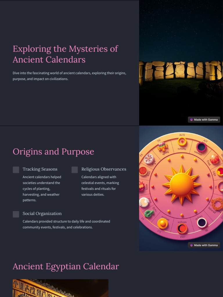 Exploring The Mysteries of Ancient Calendars | PDF | Calendar | Festival