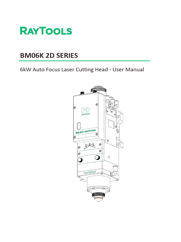BM06K Laser Cutting Head Manual | PDF | Optical Fiber | Autofocus