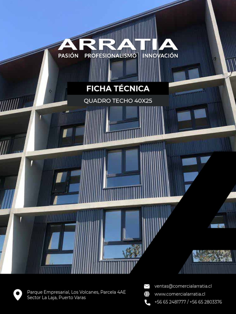 Quadro Techo 40x25: Ficha Técnica | PDF | Tornillo | Acero