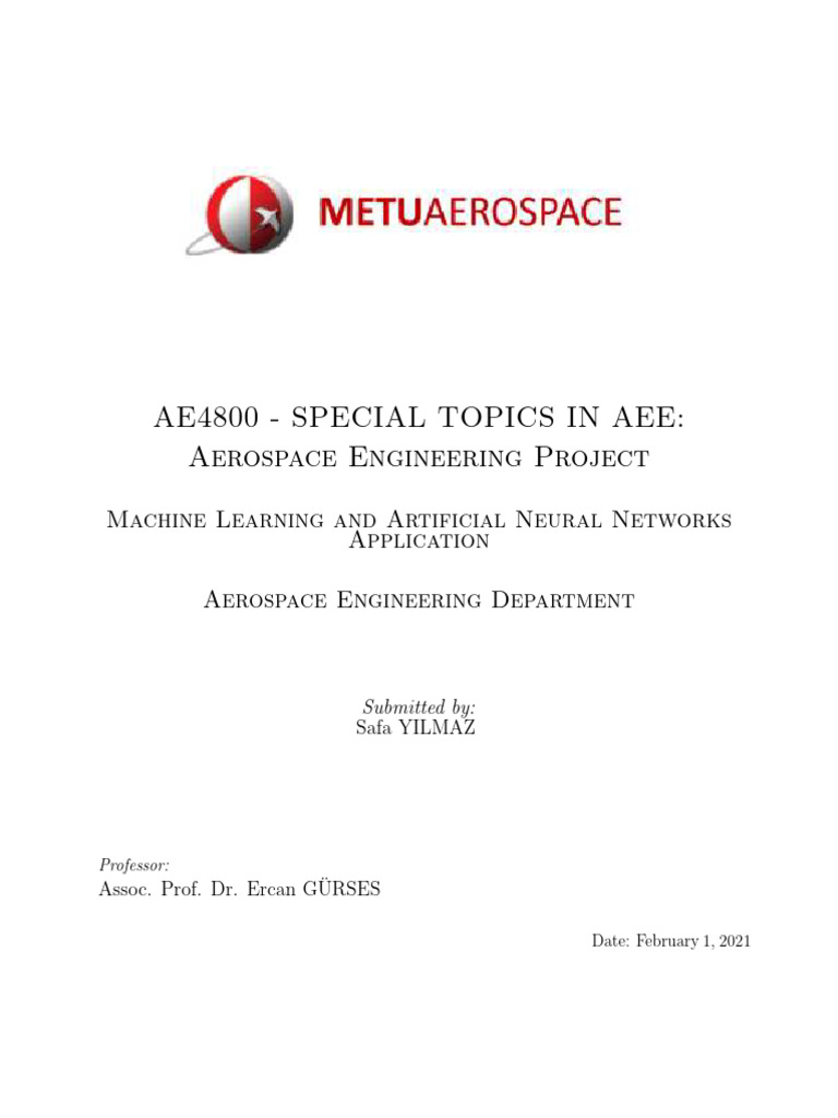 Aerospace Engineering Machine Learning Guide | PDF | Support Vector ...