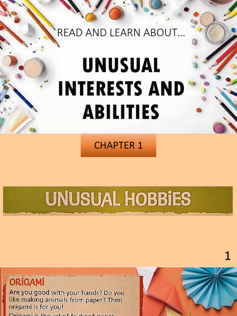 Unusual Interests and Abilities Guide | PDF
