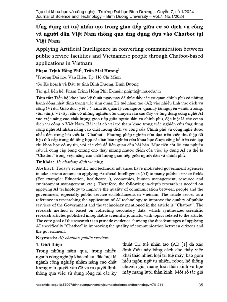 JST-BDU-197 - Ung Dung Tri Tue Nhan Tao Trong Giao Tiep Giua Co So | PDF