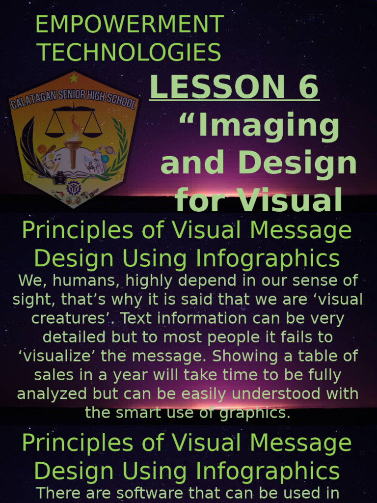 Infographics in Empowerment Technology | PDF | Infographics | Chart