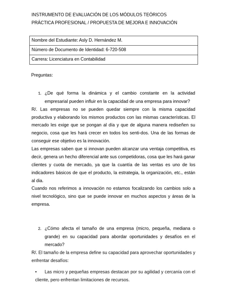 Actv. 1 Practica | PDF | Análisis FODA | Business