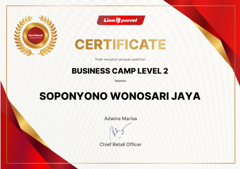 certificate Level 2 | PDF