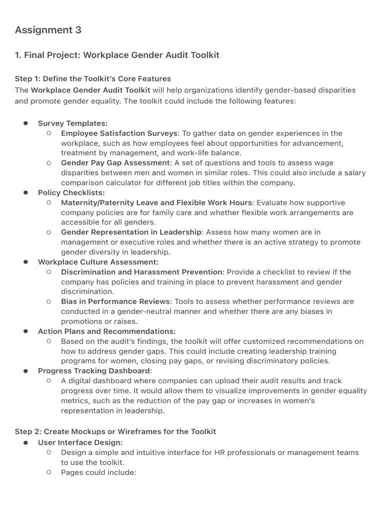 Assignment 3 | PDF | Gender Pay Gap | Gender Inequality