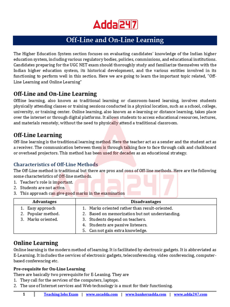 Off Line and on Line Learning File | PDF | Educational Technology | Massive Open Online Course