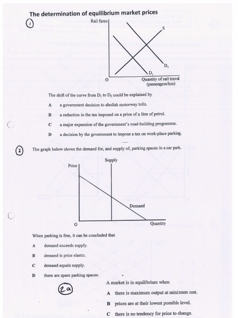 Micro - Topic 7 - Equilibrium MCQs | PDF