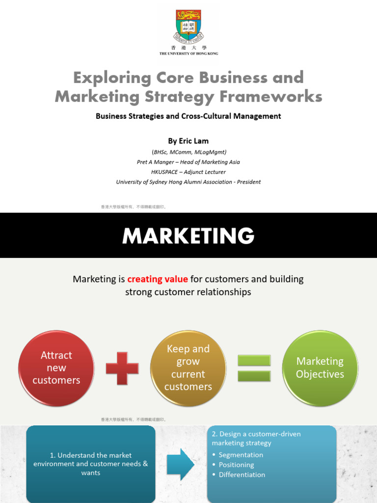 Exploring Core Business and Marketing Strategy Frameworks | PDF ...