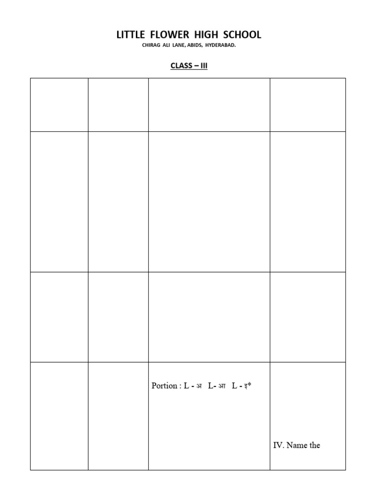 F A - III Nov 2024 PORTION PAPER - CLASS - III-1 | PDF