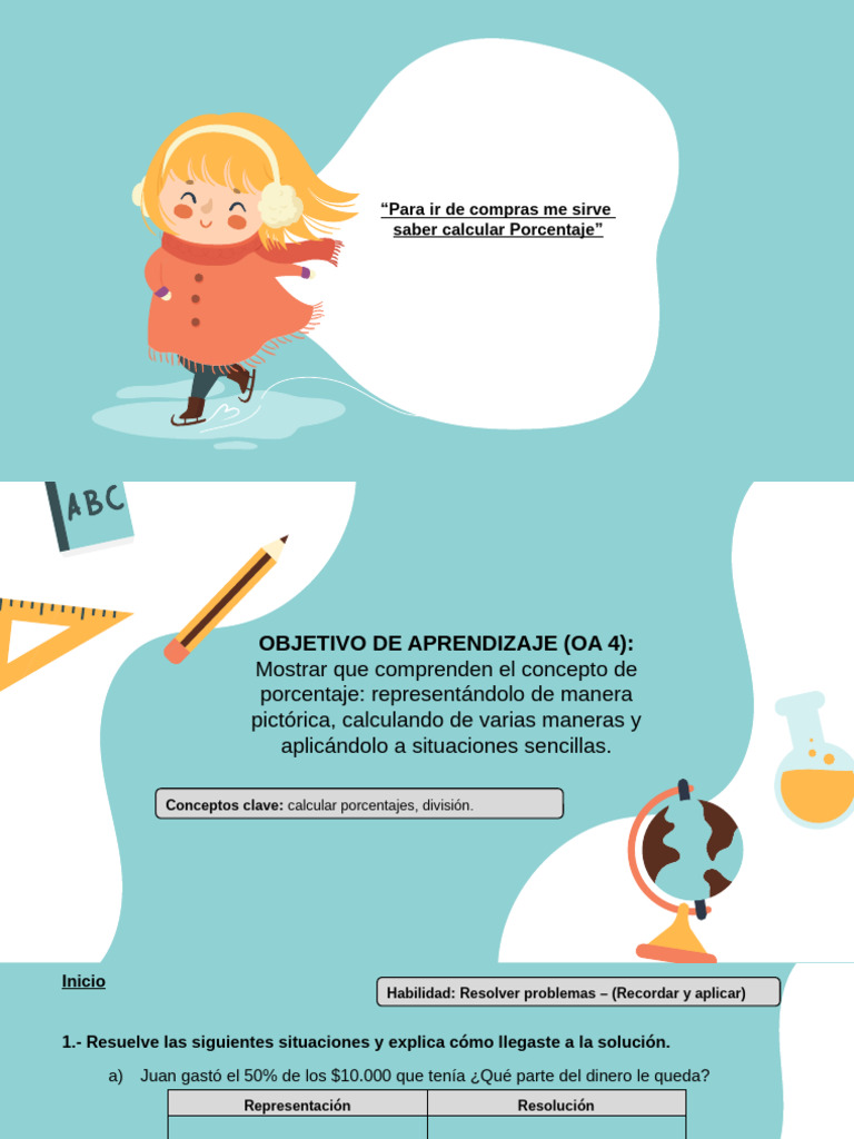 Oa 4 Nivel 1 PPT2 | PDF | Porcentaje