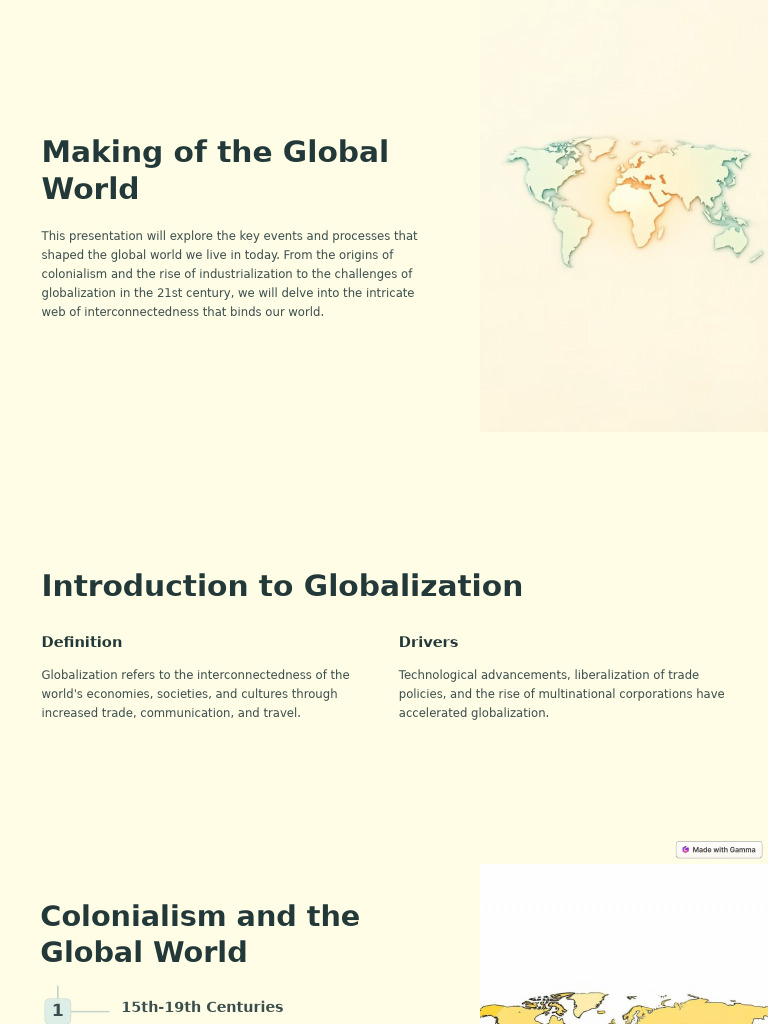 Making of The Global World | PDF | Globalization | International ...