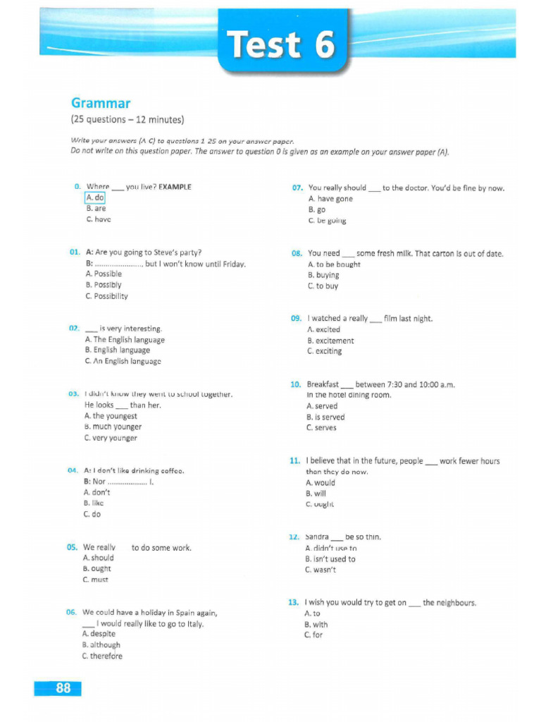 Day 14 Homework APTIS GENERAL Mock Exam | PDF