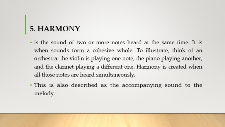 MUSIC ELEMENT_HARMONY | PDF