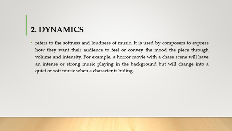 Music Element - Dynamics | PDF