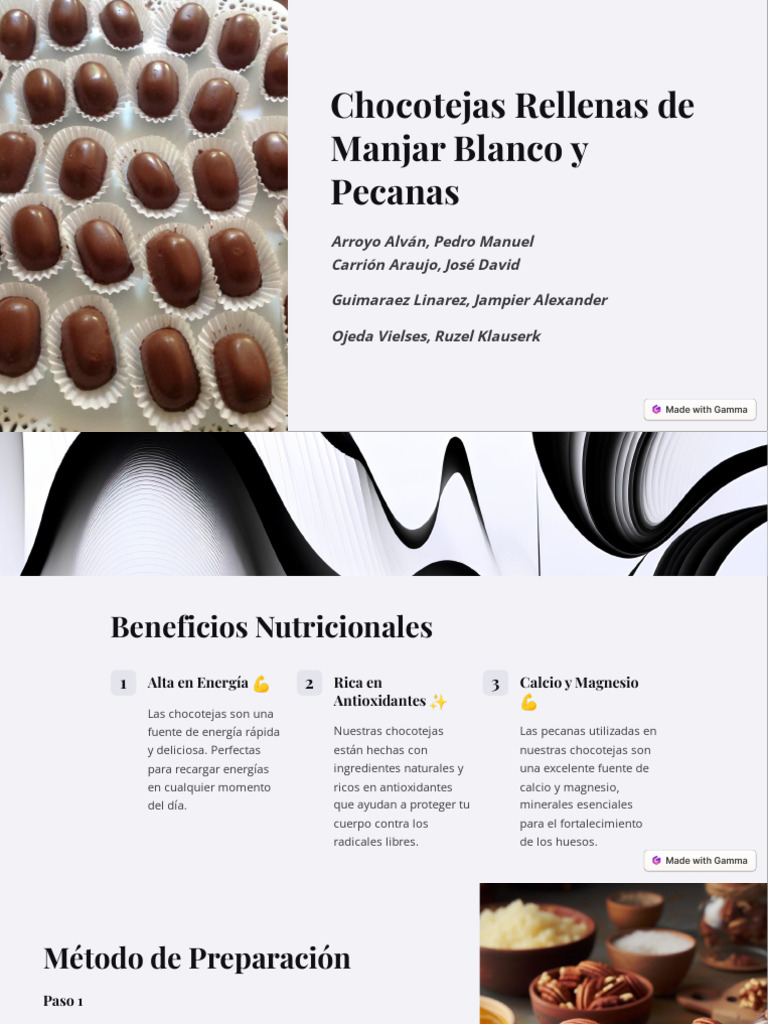 Chocotejas-Rellenas-de-Manjar-Blanco-y-Pecanas | PDF | Alimentos