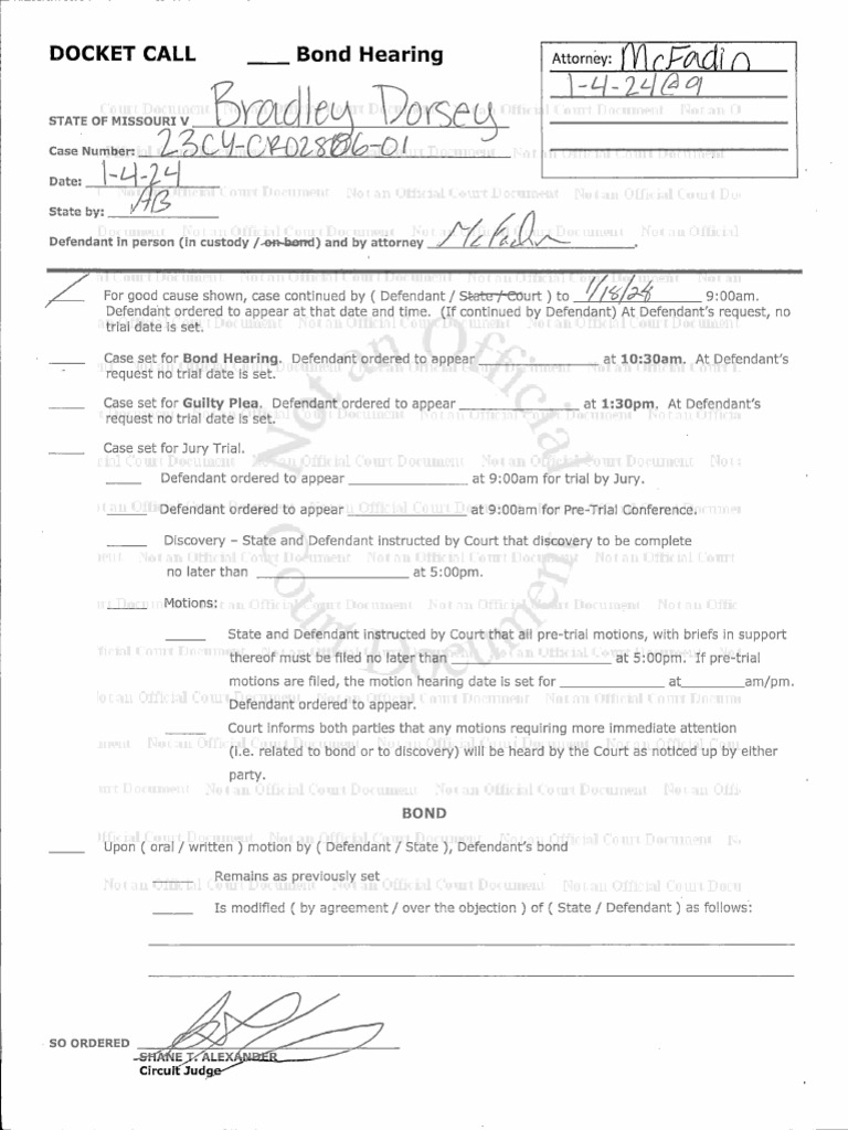 Docket Entry Form FINAL | PDF