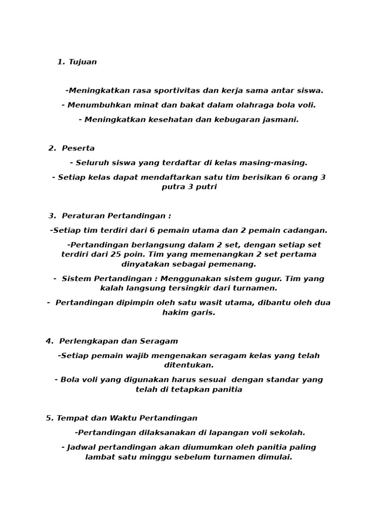 Juknis Bola Voli | PDF