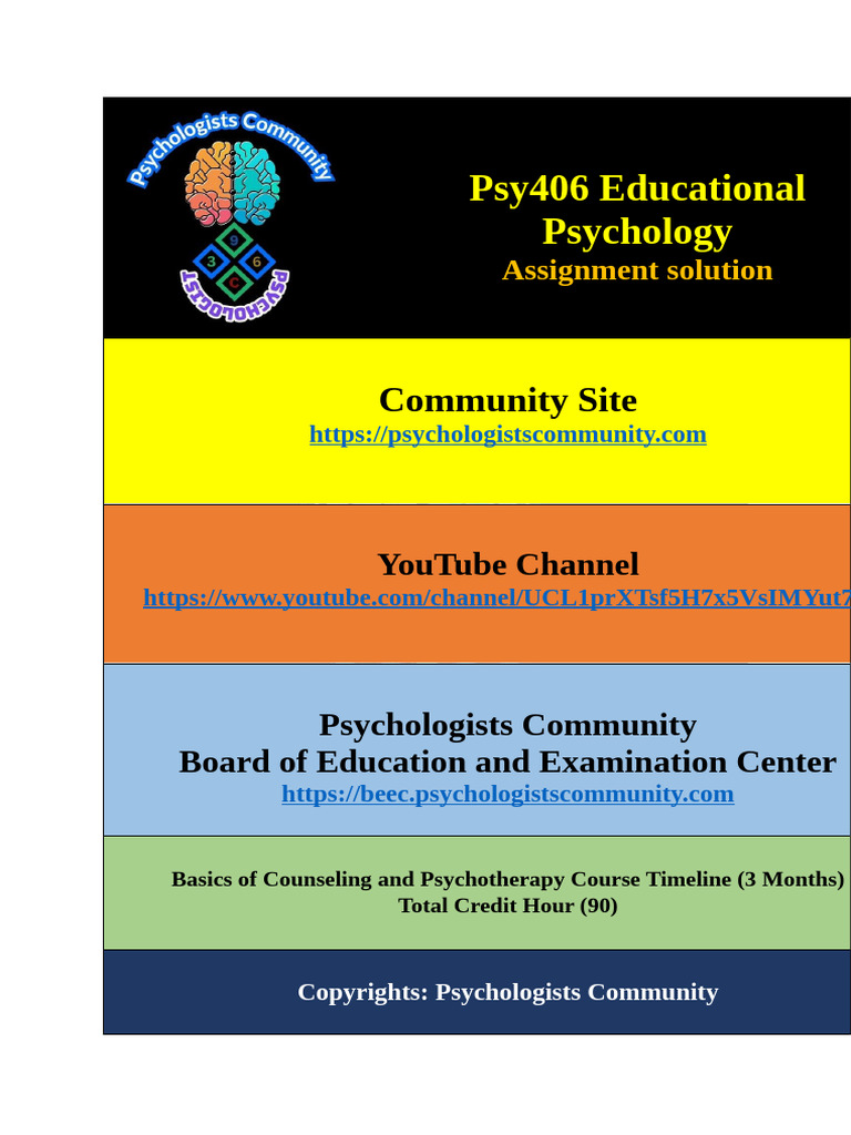 Psy406 Assignment Solution | PDF | Thought | Neuroscience