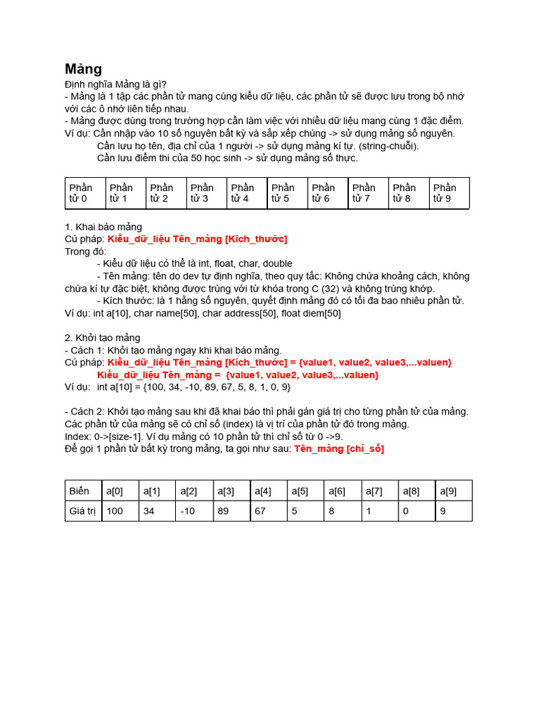 Huong Dan Mang 1 Chieu | PDF