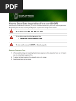 NADRA Fingerprint Acquisition Form | PDF