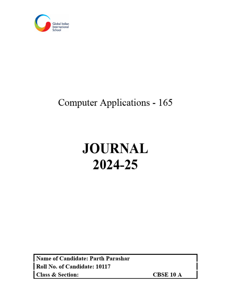 Computer Applications Practical Journal | PDF | Internet | Internet ...