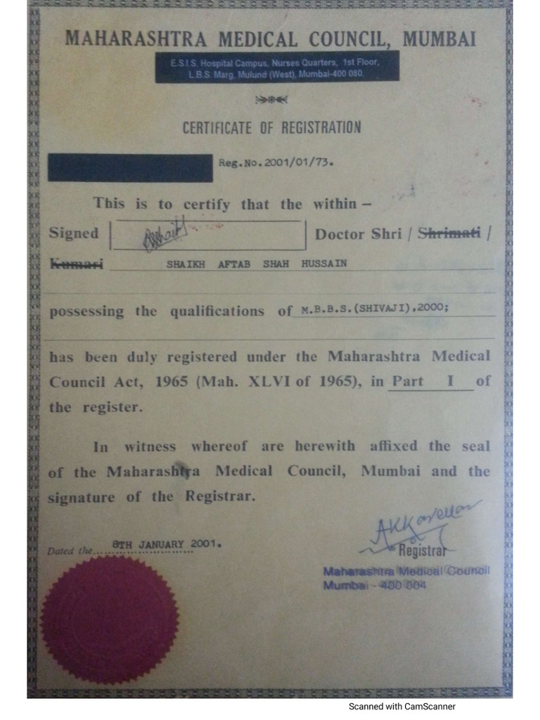 Registration Certificate | PDF