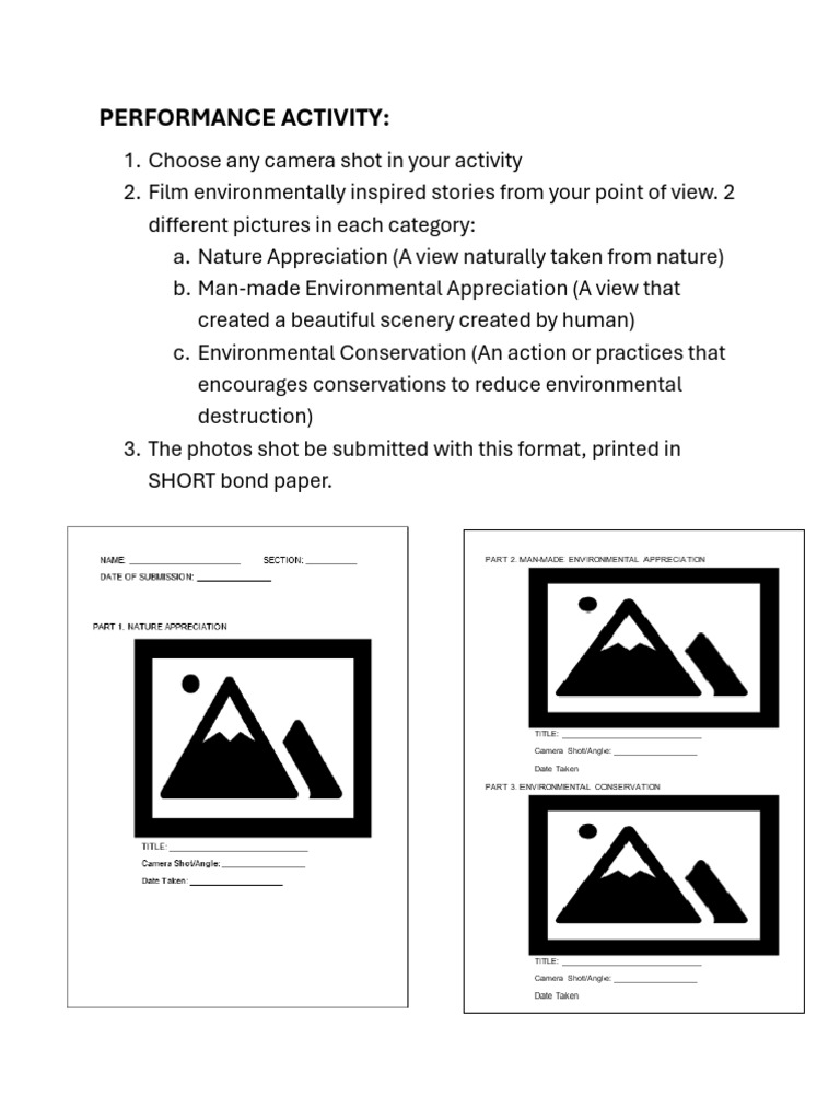 Performance Activity 3 Photography | PDF