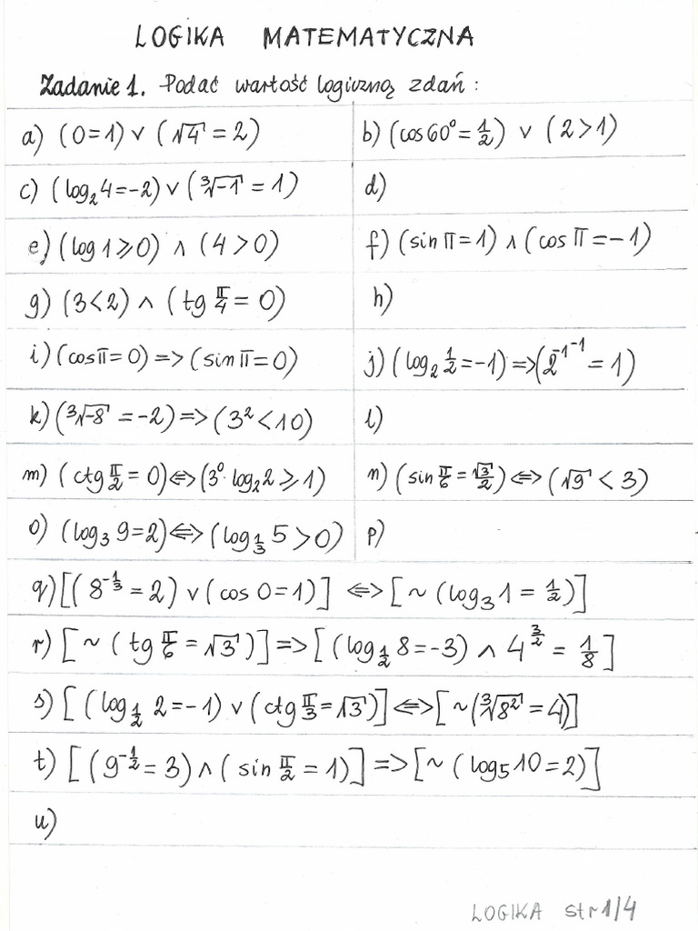 Logika Zadania EG | PDF