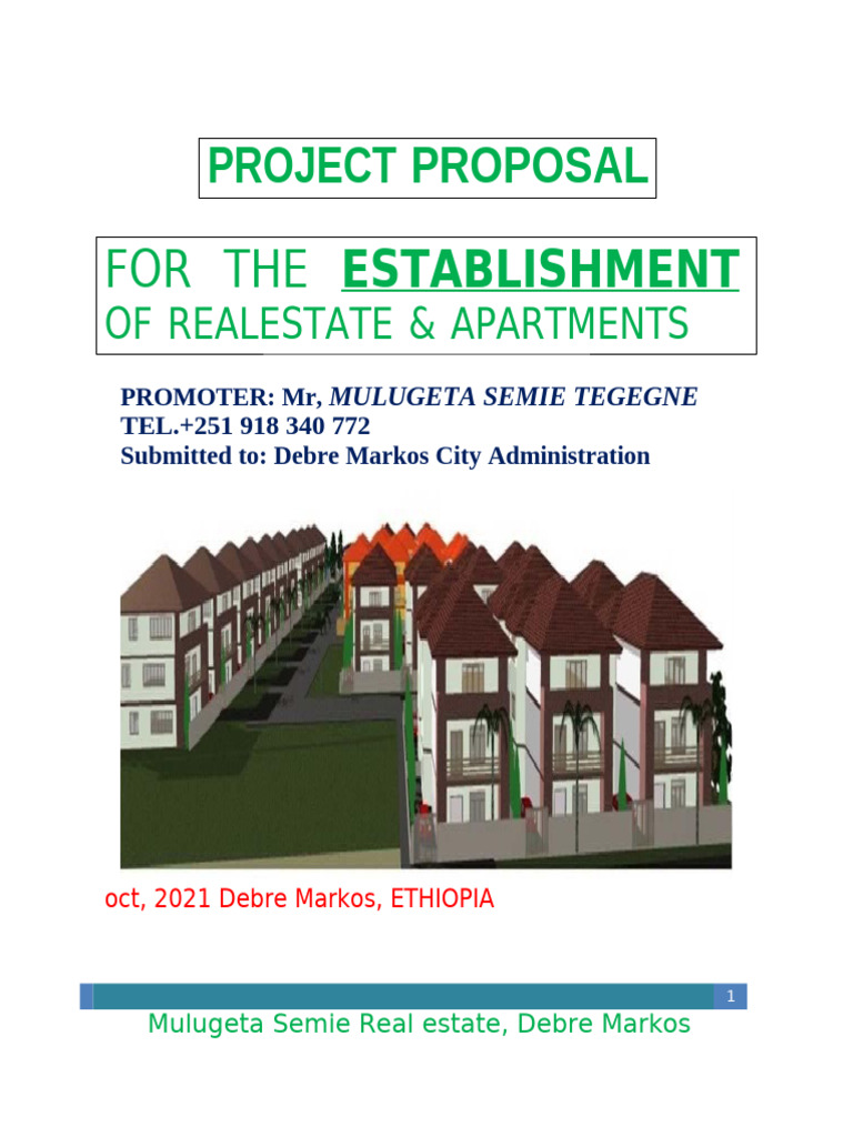 Mulugeta Semie Realestate Debre Markos | PDF | Marketing | Expense