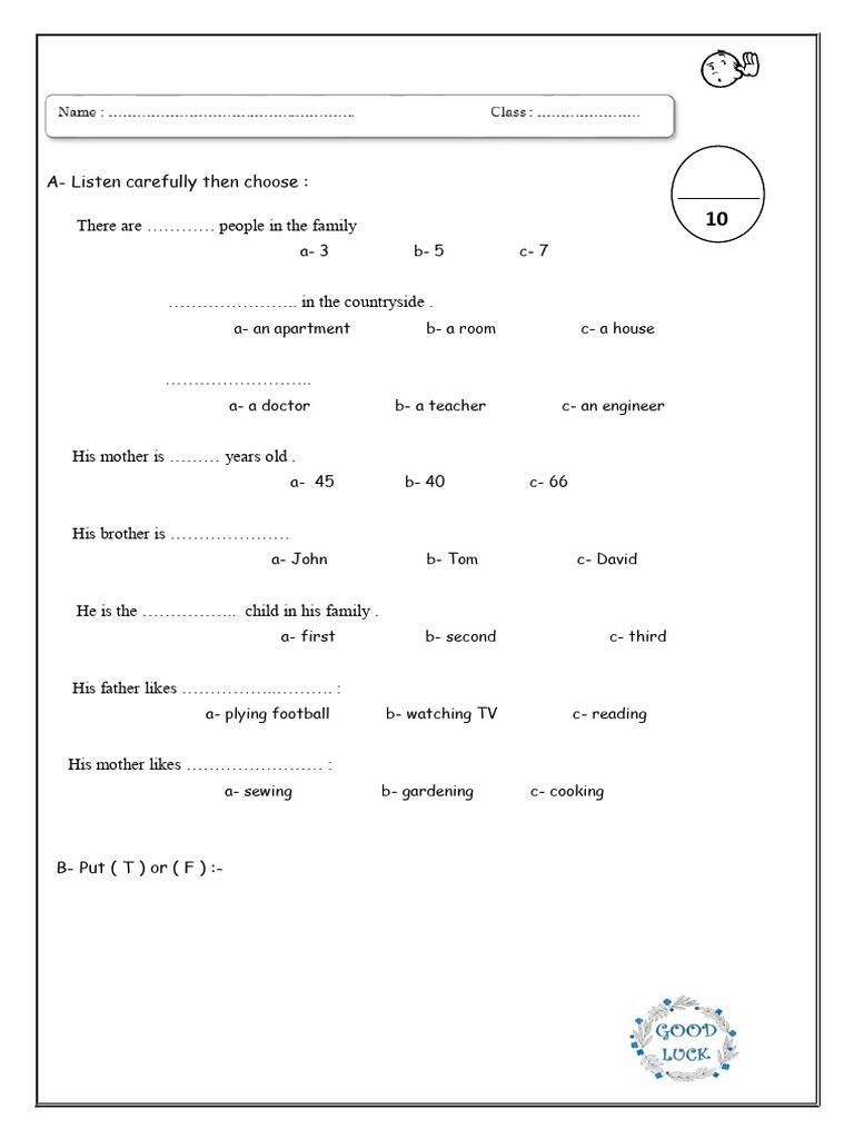 Listening Quiz 1 | PDF