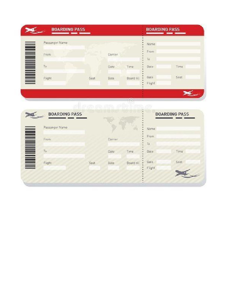 Bording Pass 5° Ano | PDF