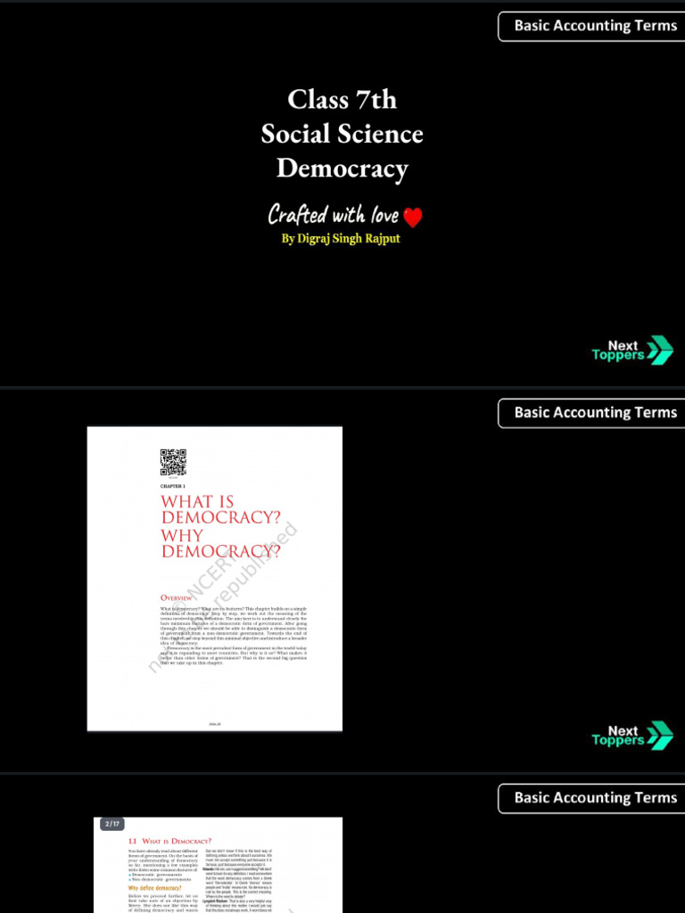 Democracy Class 7 | PDF