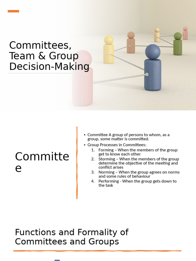 16 Committees, Team & Group Decision Making | PDF | Committee | Social ...