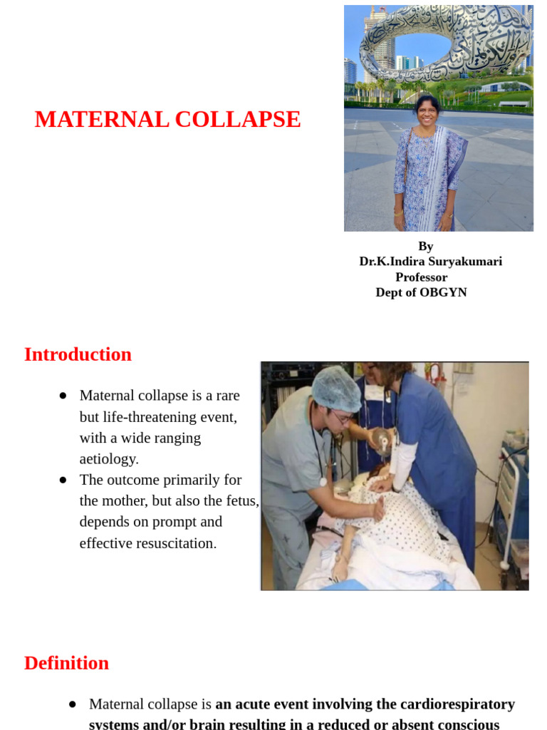 Maternal collapse | PDF | Maternal Death | Cardiopulmonary Resuscitation