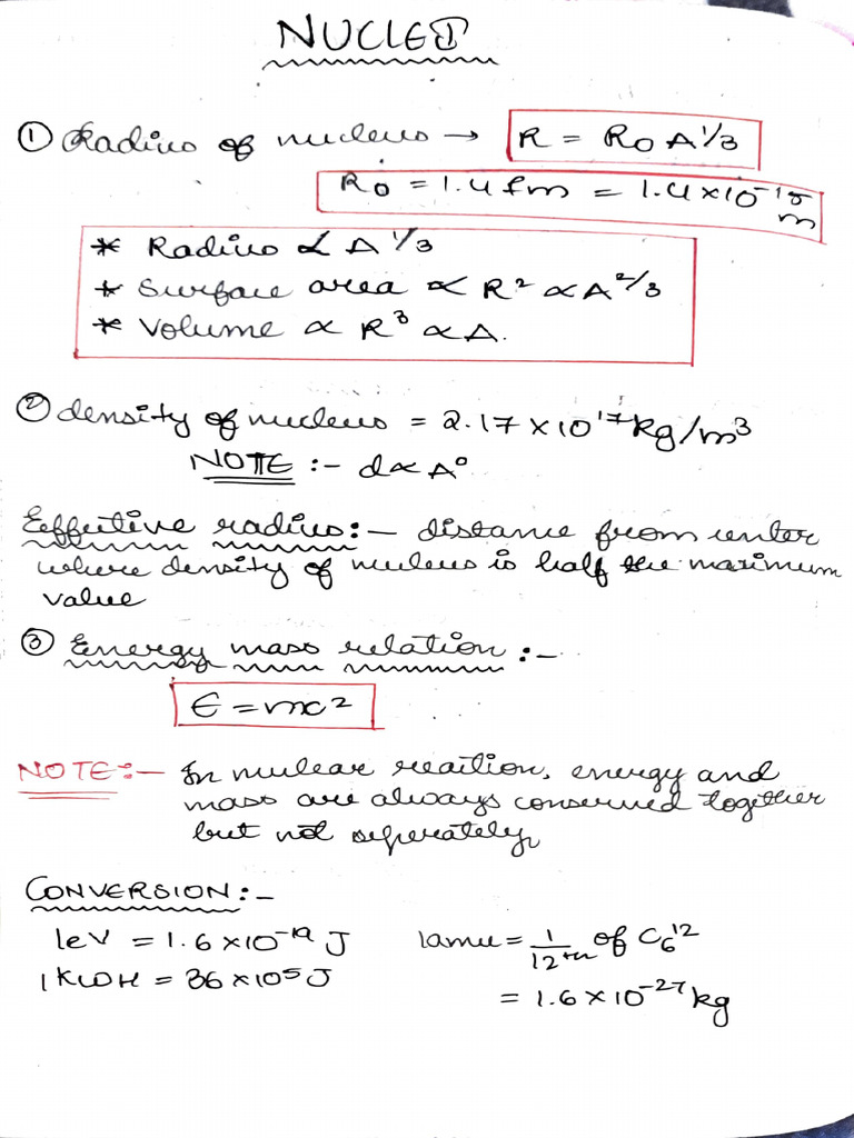 Physics - Short Notes | PDF