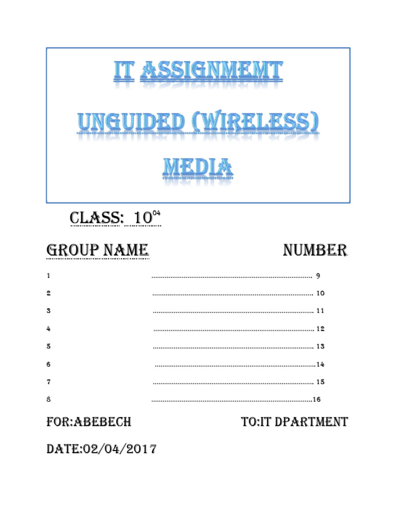 IT3 | PDF | Transmission Medium | Radio