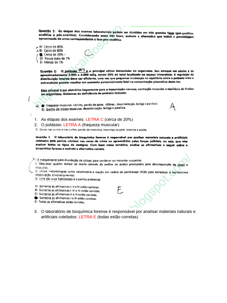 Exames Bioquímicos e Diagnósticos Clínicos | PDF | Medicina Clínica ...